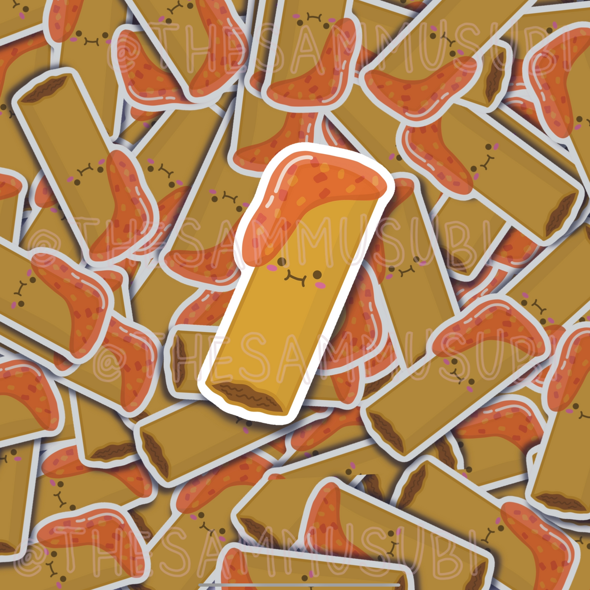 Lumpiang Shanghai with Sweet and Sour Sauce Glossy Vinyl Sticker – The ...